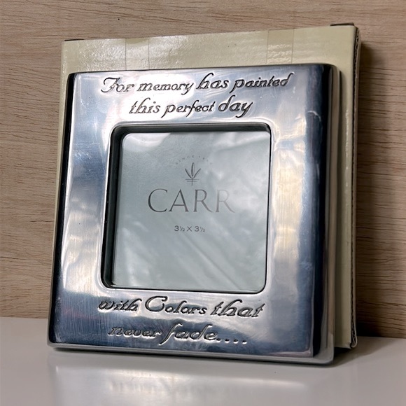 Vintage | Accents | Vintage Carr 3 X 3 Memory Quote Photo Picture Frame ...